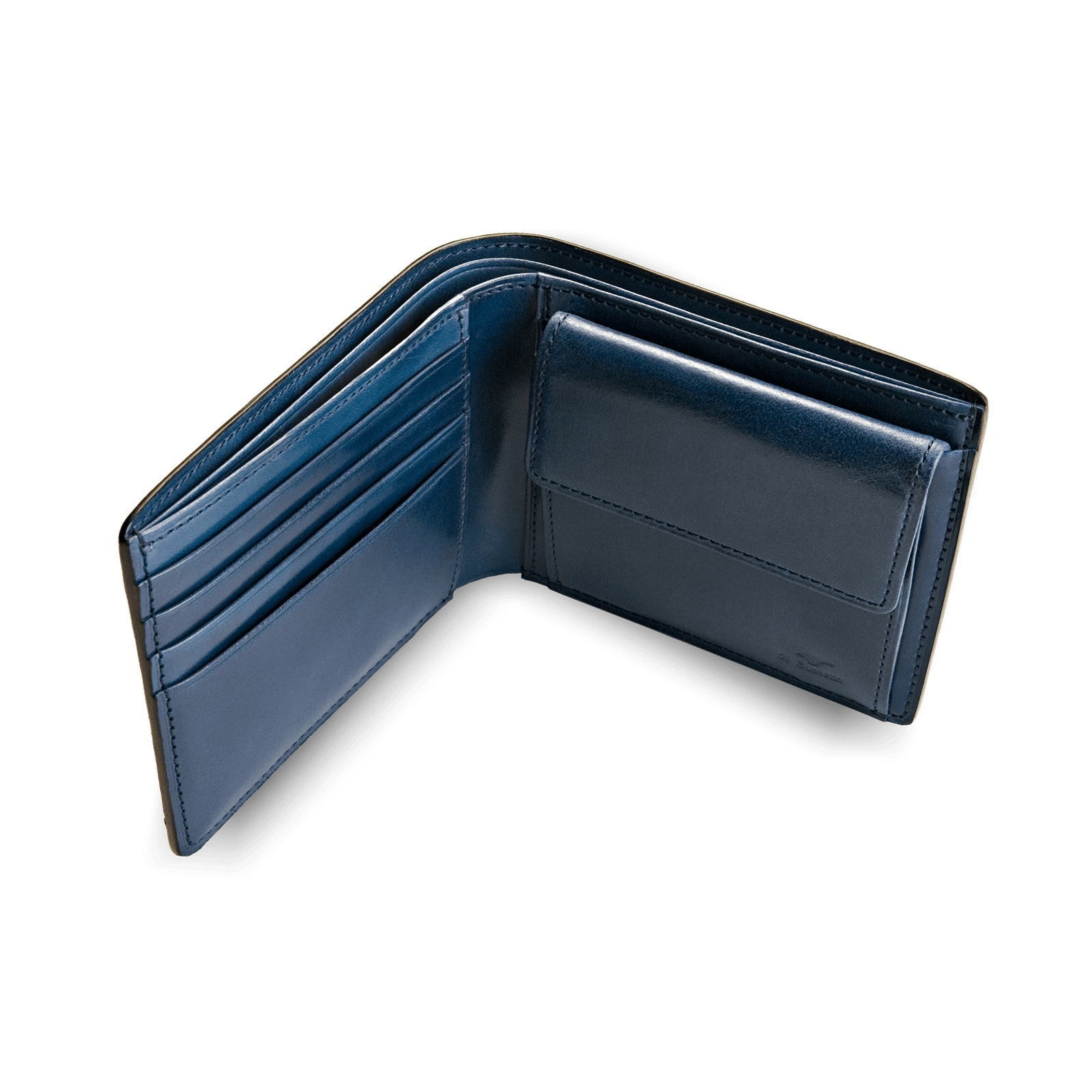 Bifold Colored Wallet with Coin Pouch by Il Bussetto